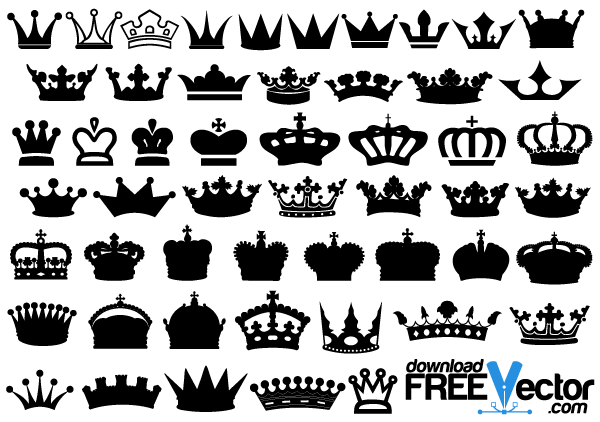 Crowns Vector Free