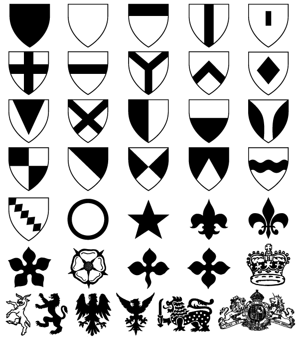 A Creative Collection Of Diverse Coat Of Arms Vector Designs ...