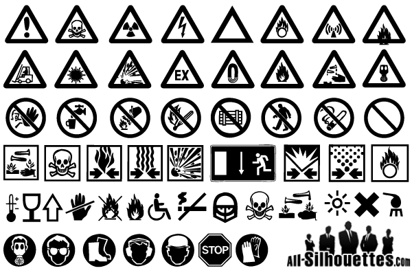 Warning Signs Free Vector