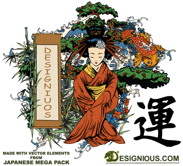 Delve Into the Artistic World Of Japanese Vector Designs | 123freevectors
