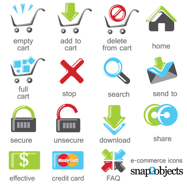 Free Vector E-Commerce Icons