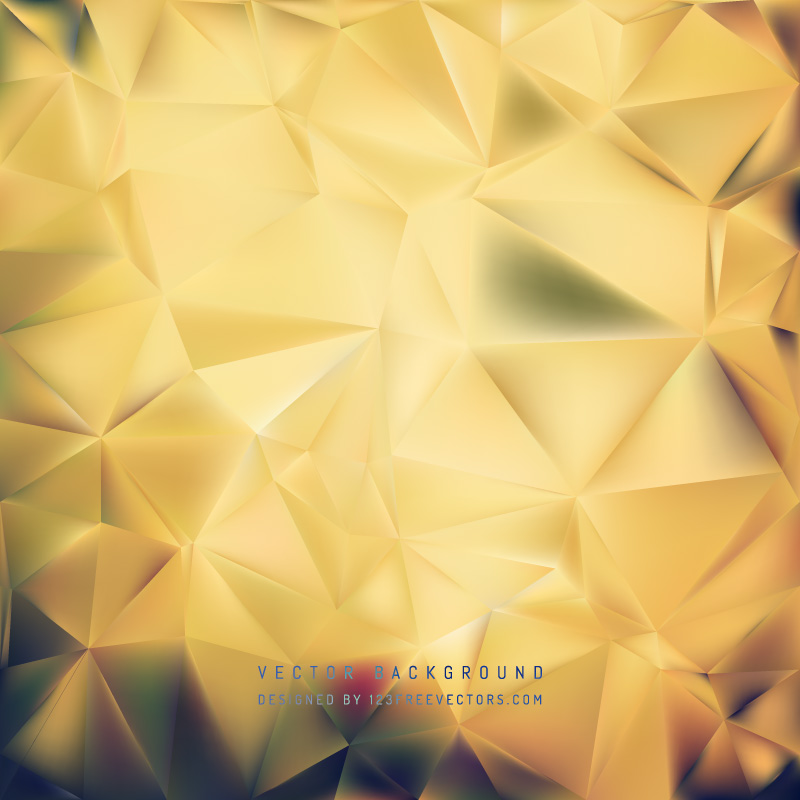 Abstract Orange Polygon Triangle Pattern Background