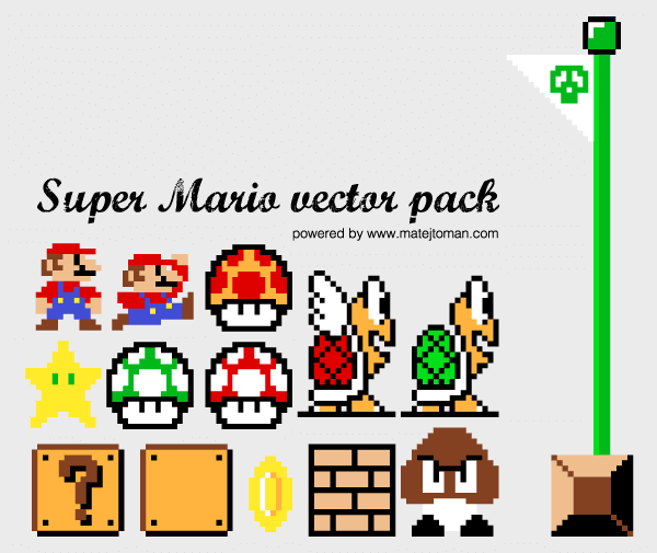 Super Mario Vector Pack