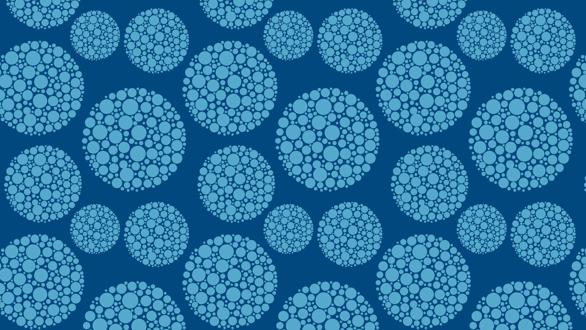 Blue Circle Pattern Background