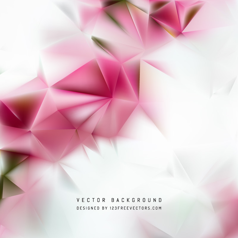 Abstract Pink White Polygon Triangle Background