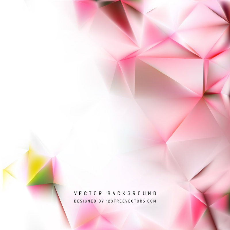 Abstract Pink White Polygon Pattern Background