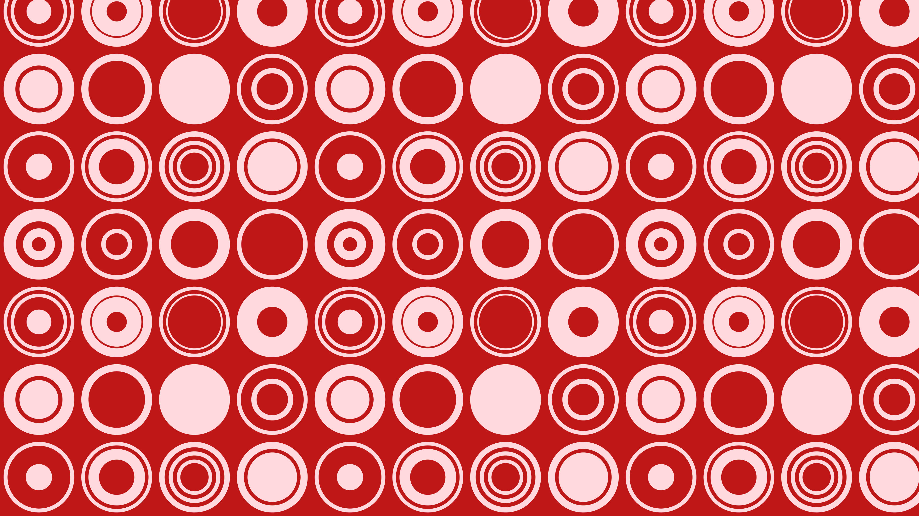 Free Red Circle Pattern Background