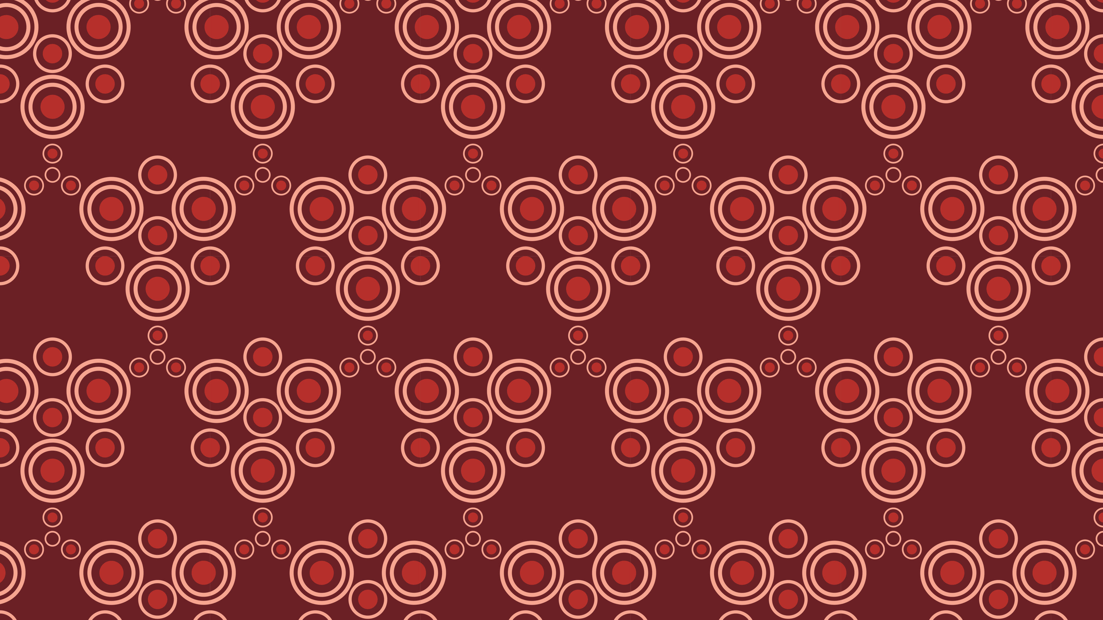 Free Download Dark Red Seamless Geometric Circle Background Pattern
