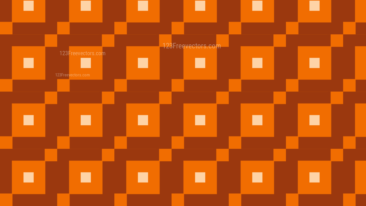 Dark Orange Geometric Square Pattern Background Vector