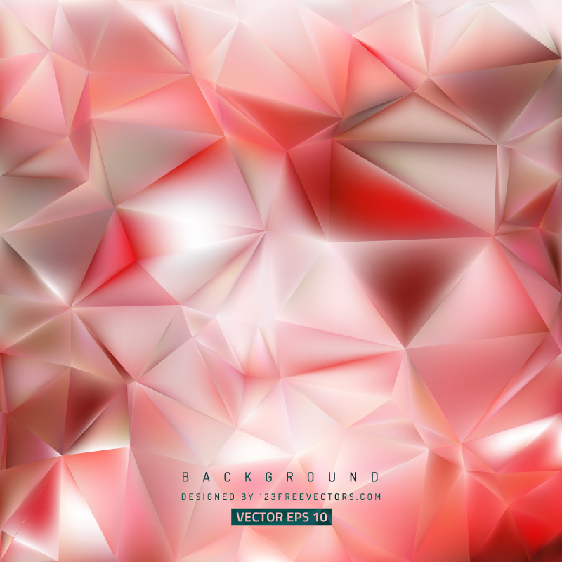 Abstract Light Red Polygon Background