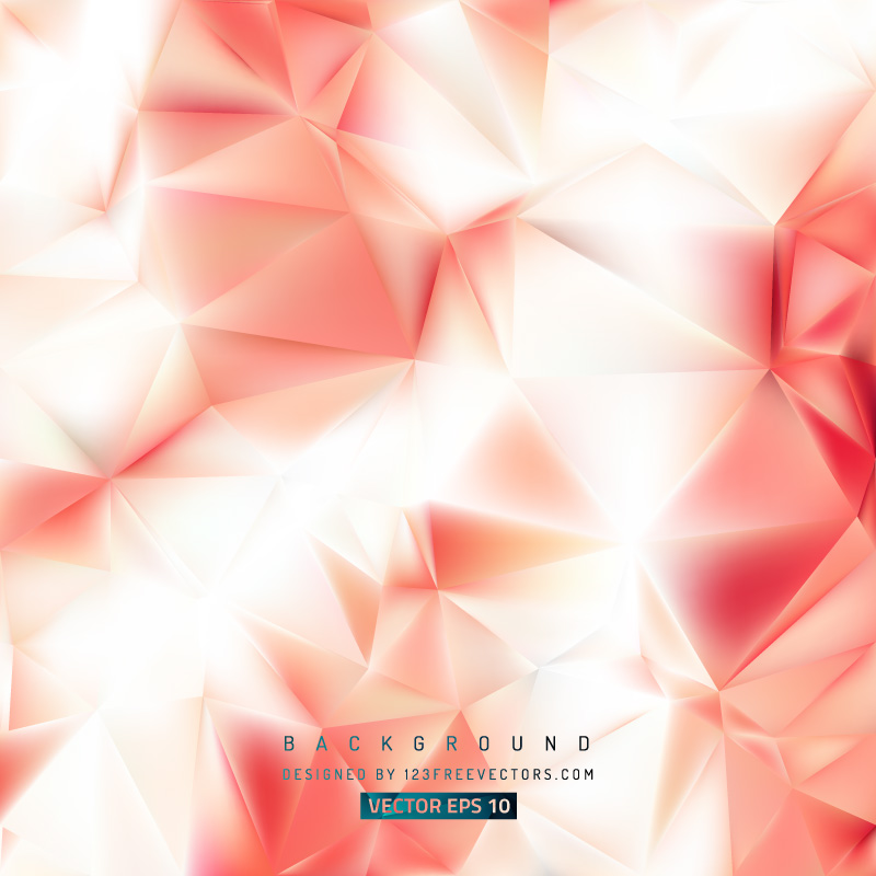 Abstract Light Red Polygon Pattern Background