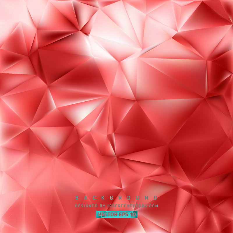 Abstract Red Polygon Pattern Background