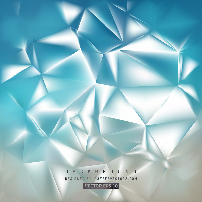 Turquoise Polygon Background