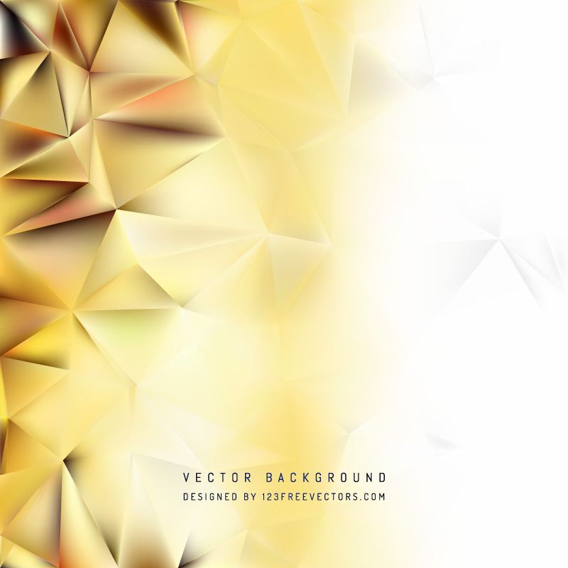 Abstract Light Yellow Low Poly Background