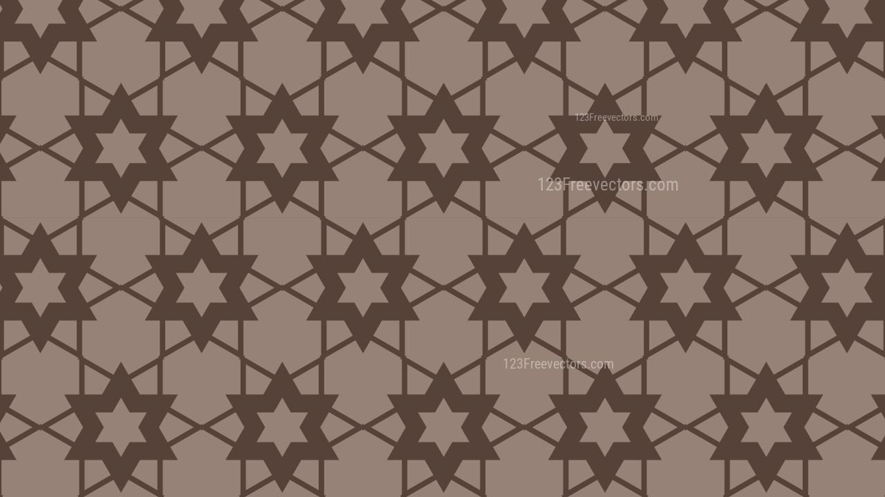 Brown Star Pattern Background