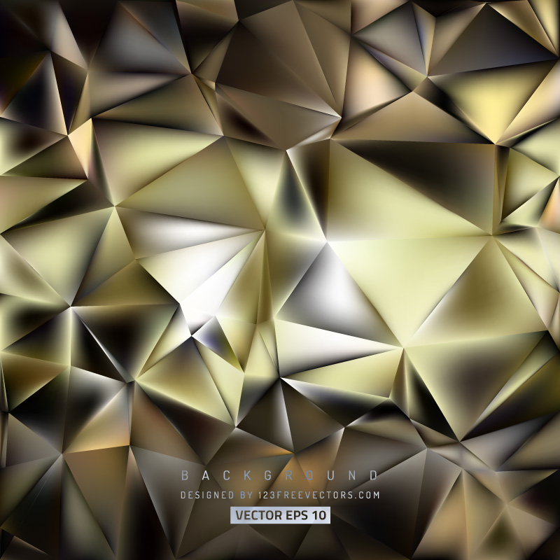 Abstract Black Yellow Polygon Background Template