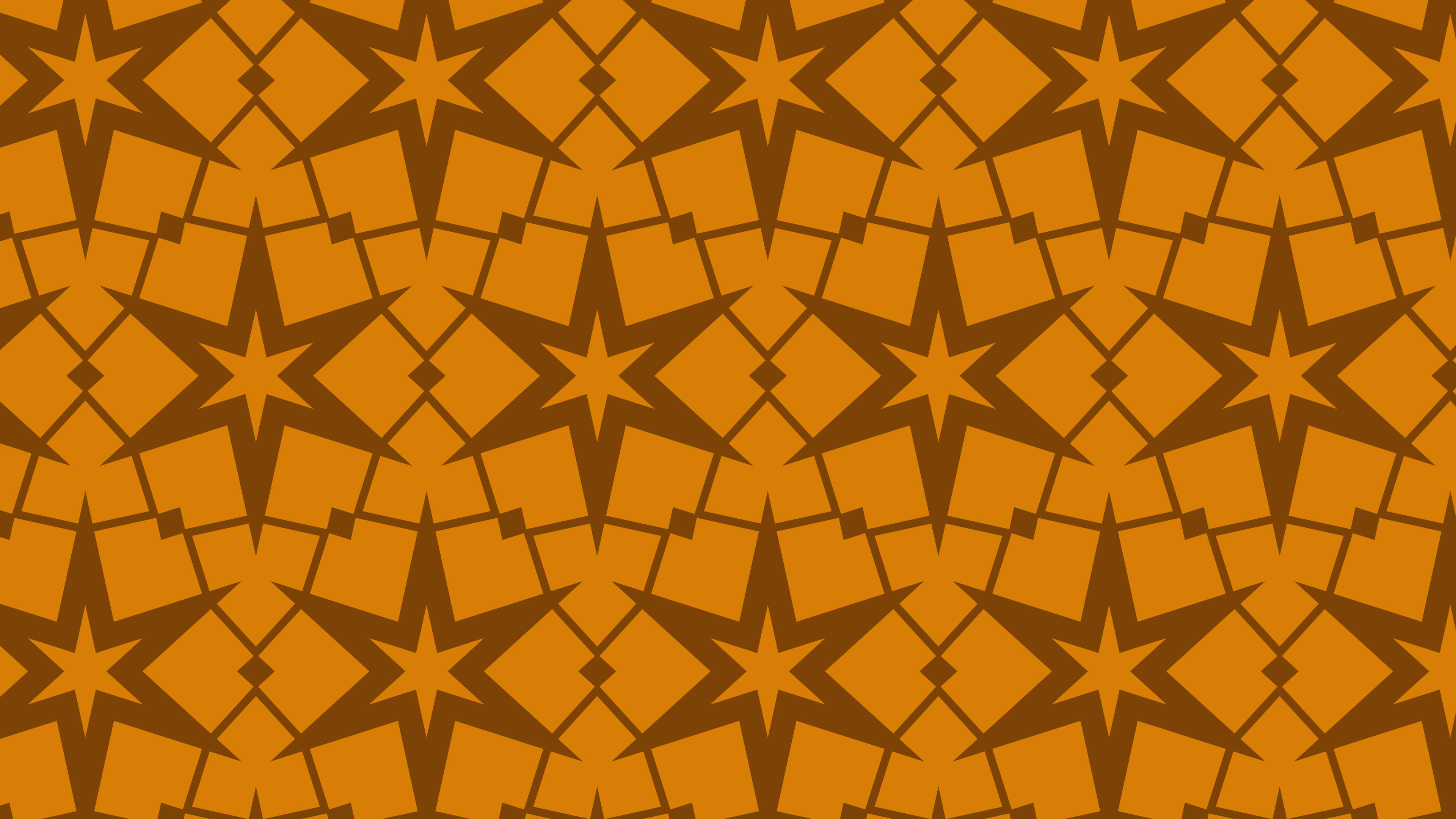 Free Dark Orange Seamless Star Pattern Background Vector Graphic