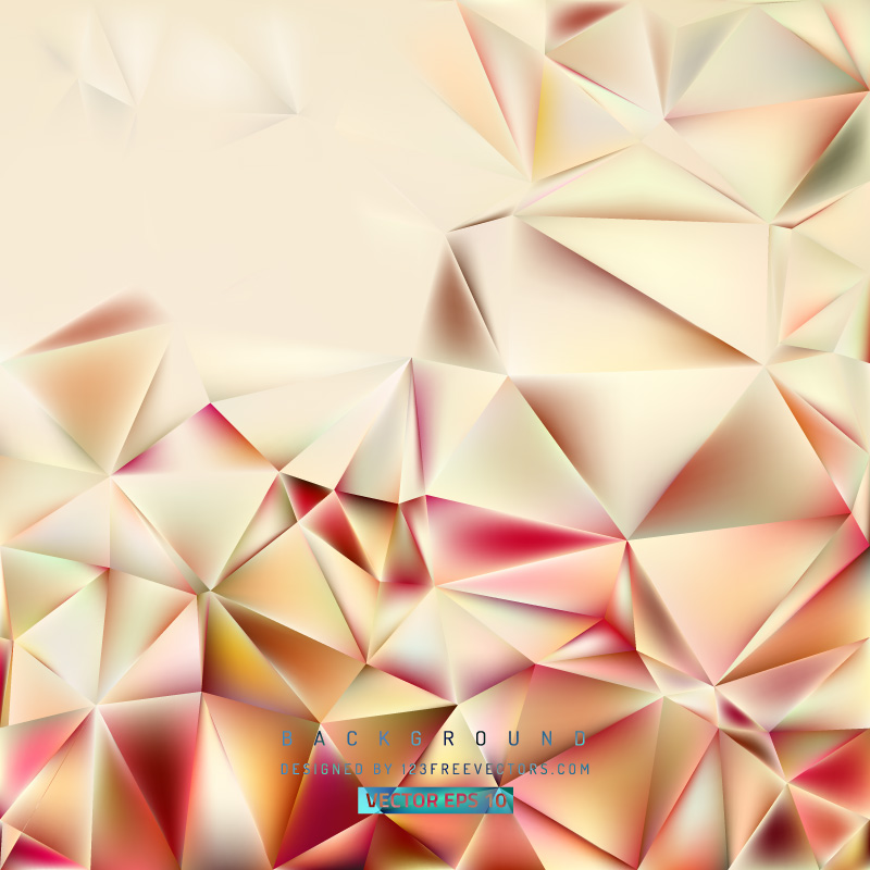 Abstract Orange Polygon Triangle Pattern Background