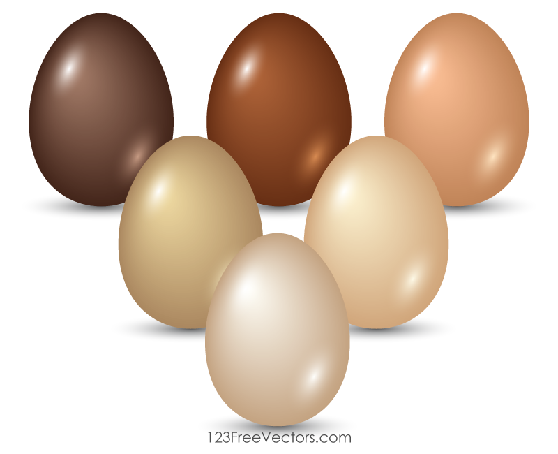 Colored Easter Eggs Clip Art
