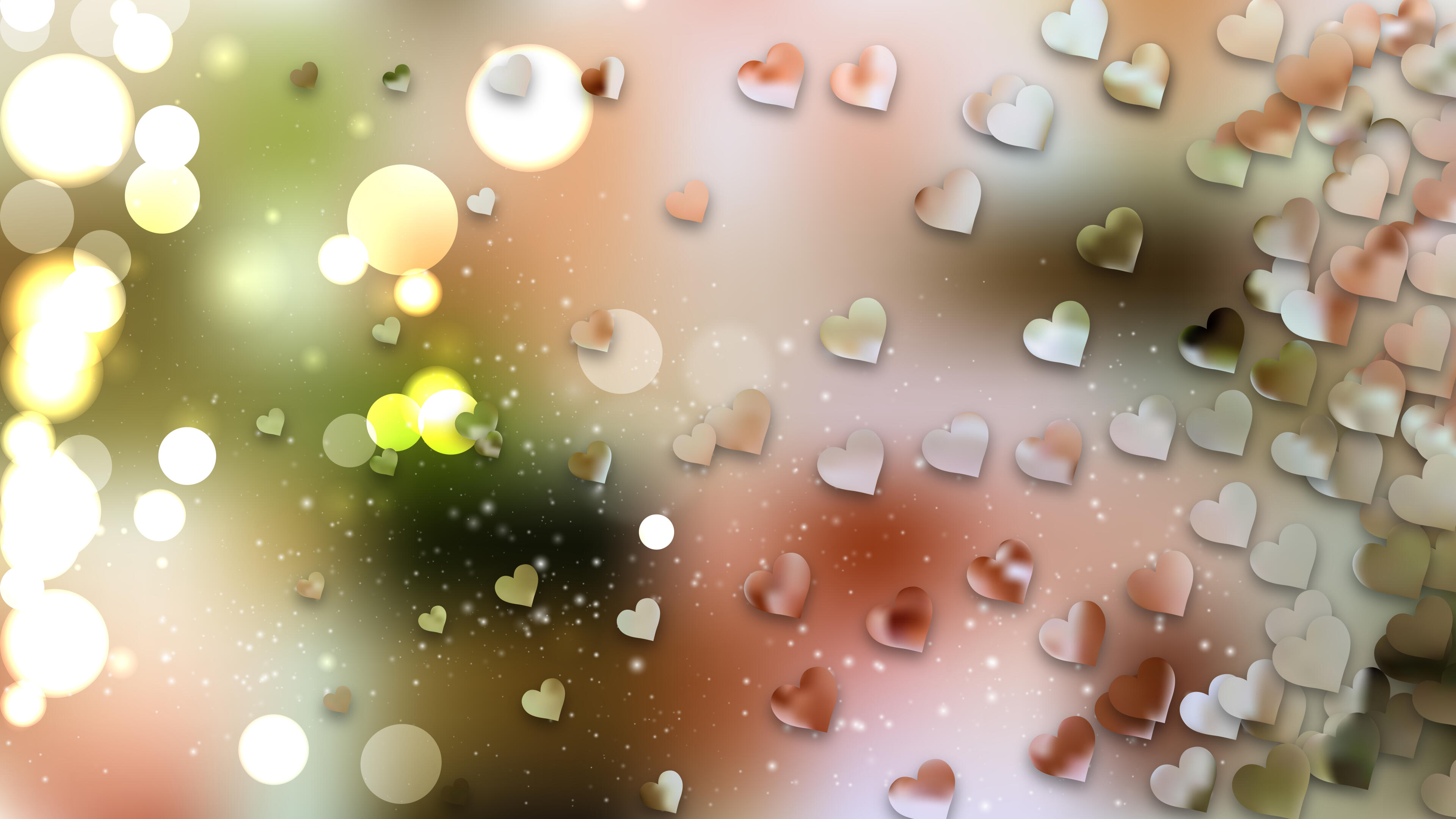 Free Download Light Color Heart Background Graphic