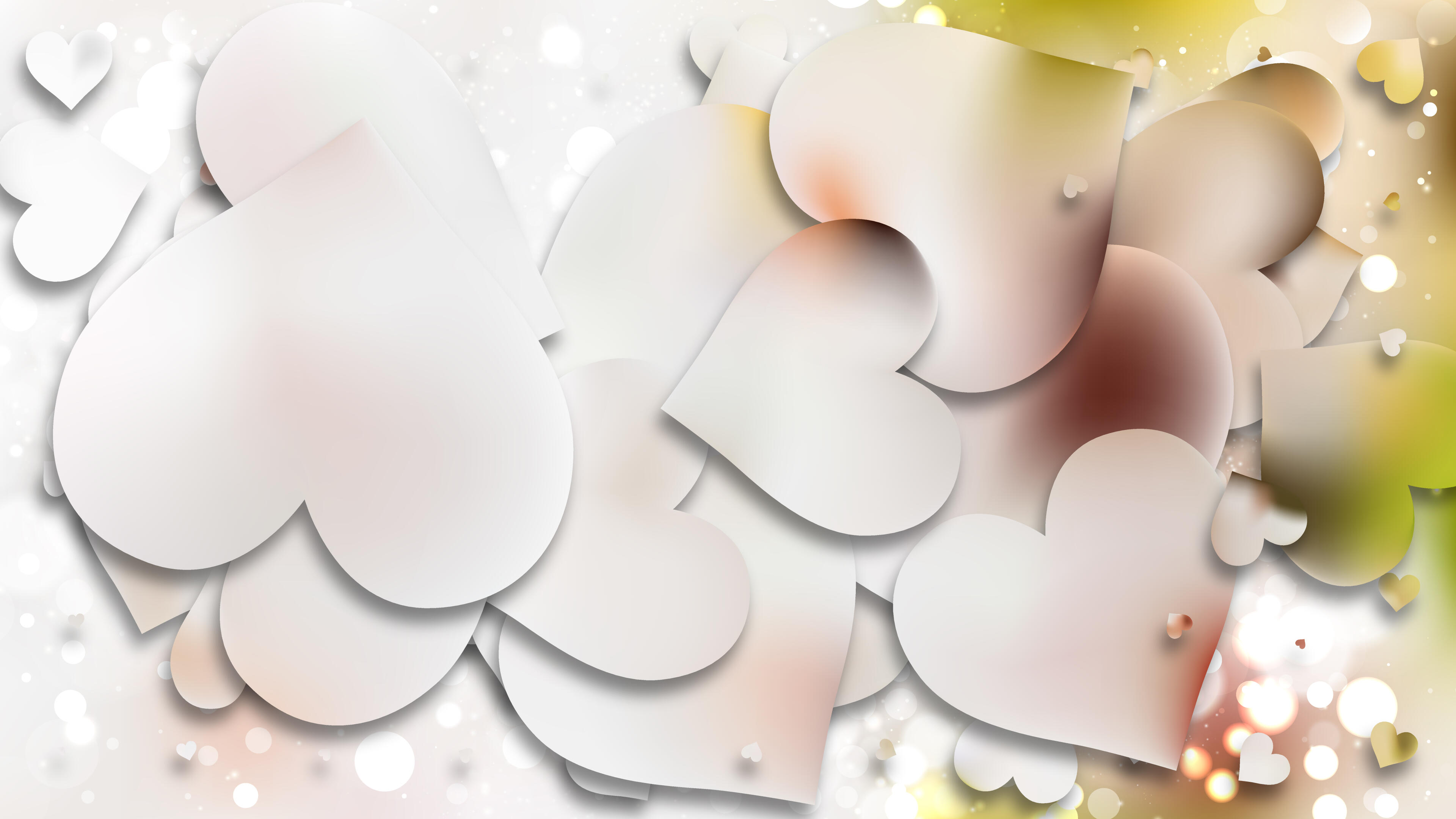 Free Download Light Color Heart Background Illustrator