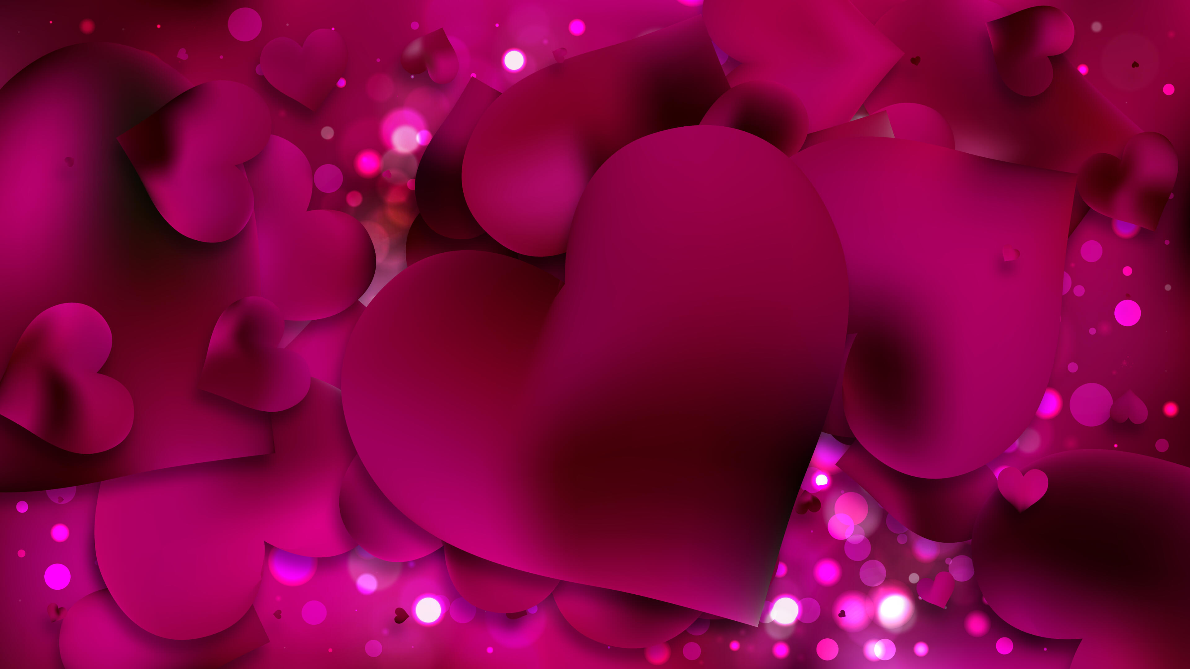 Free Download Pink and Black Valentines Day Background Vector Graphic