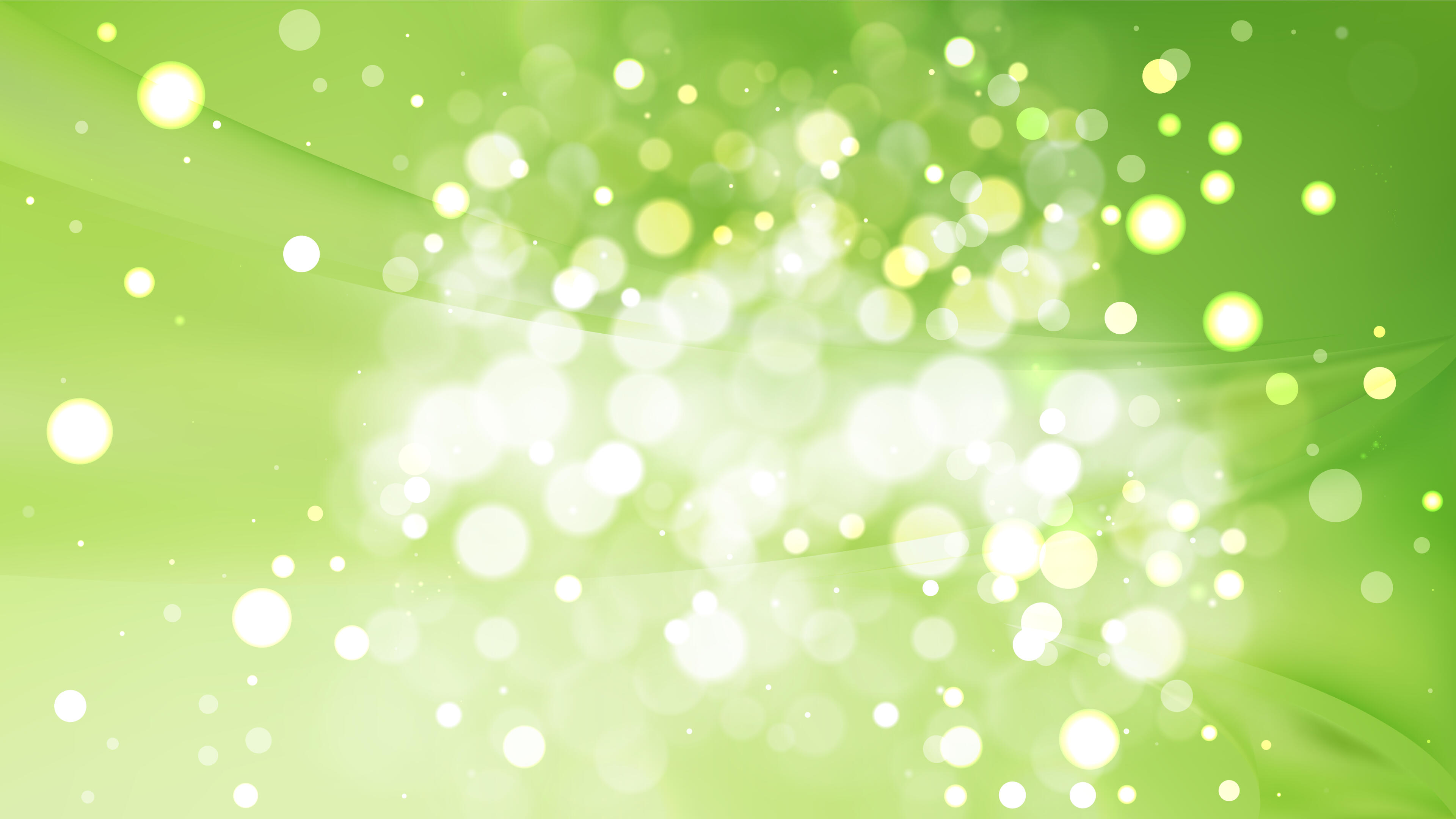 Free Abstract Green Defocused Lights Background Image