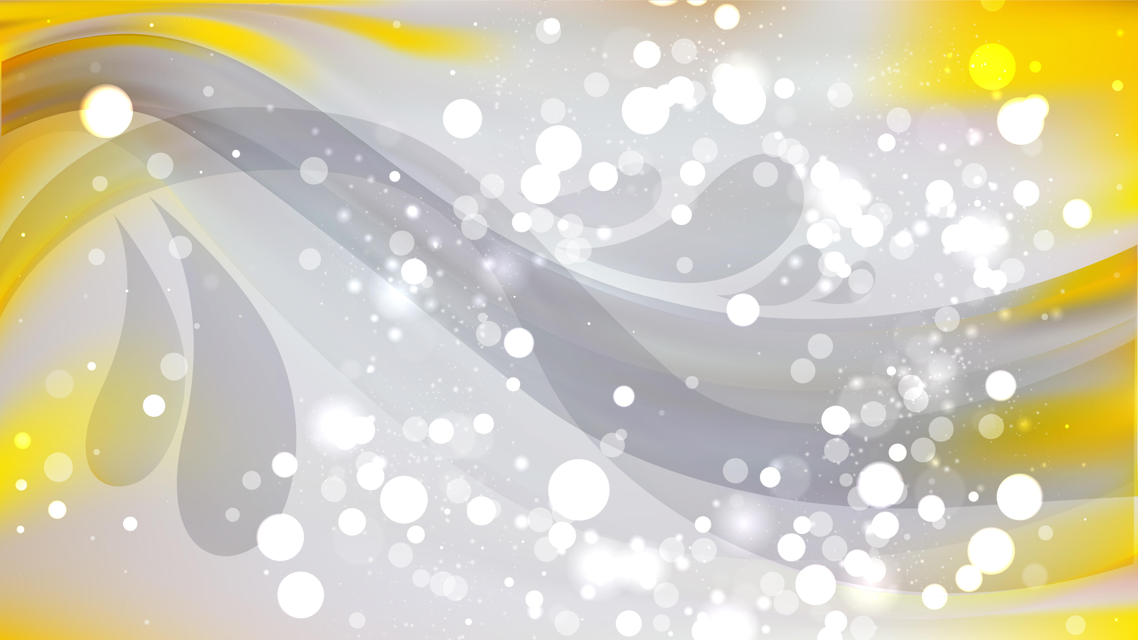 Free Download Yellow and Gray Abstract Background with Bokeh