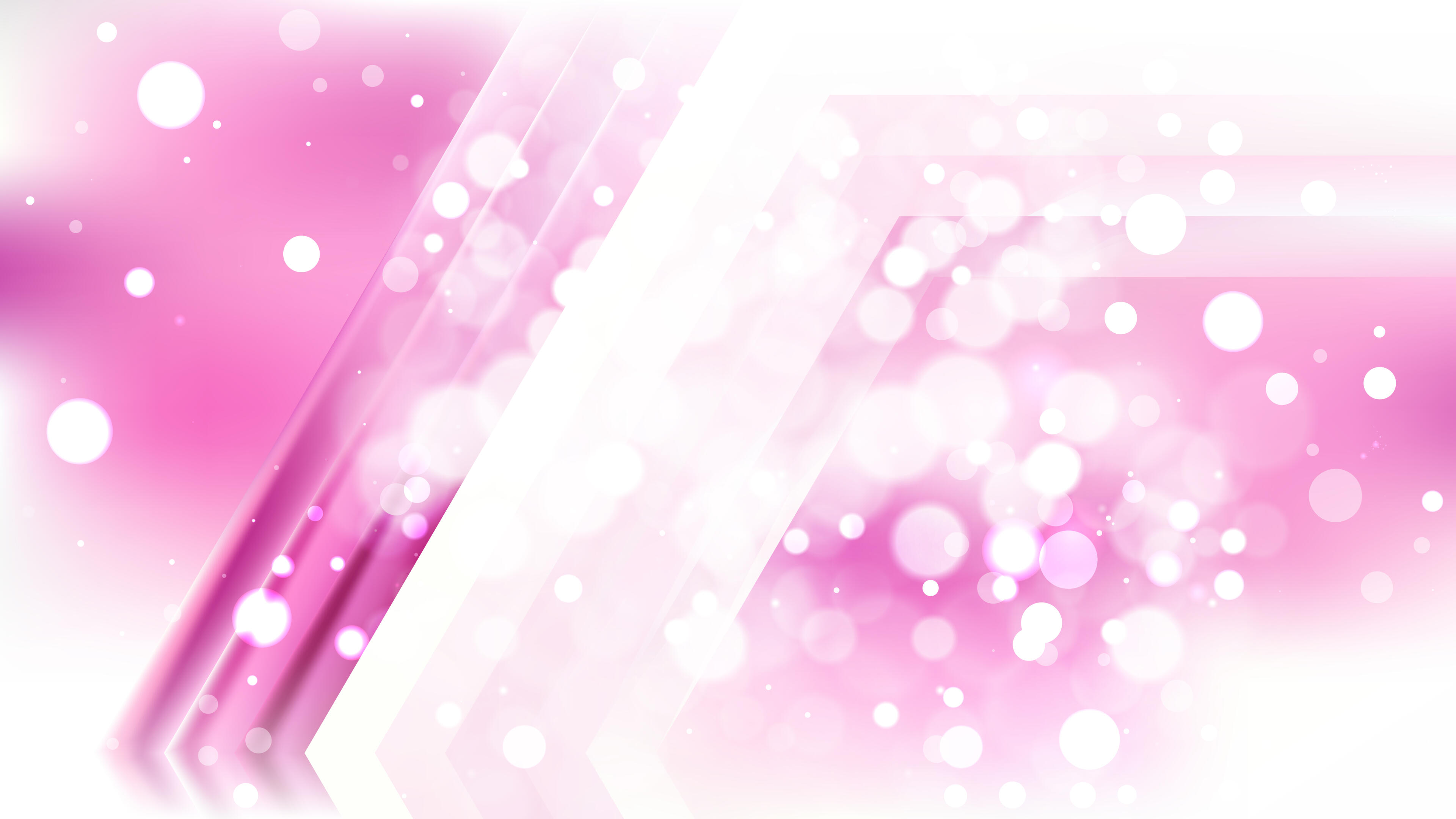 Free Abstract Pink and White Bokeh Lights Background Image