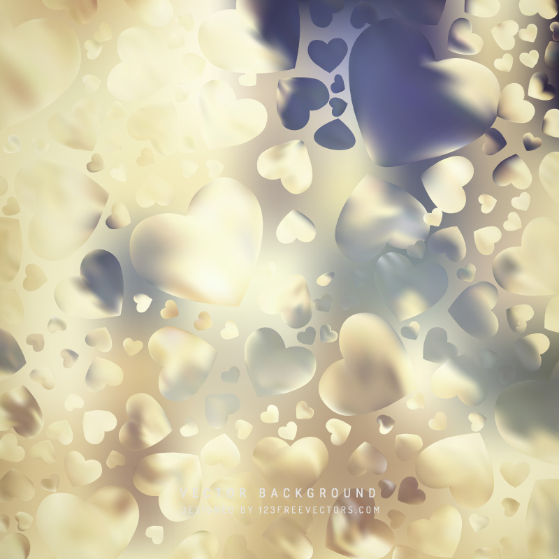 Beige Valentine Heart Background