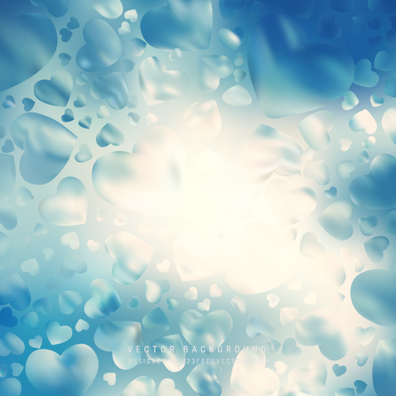 Blue Heart Background