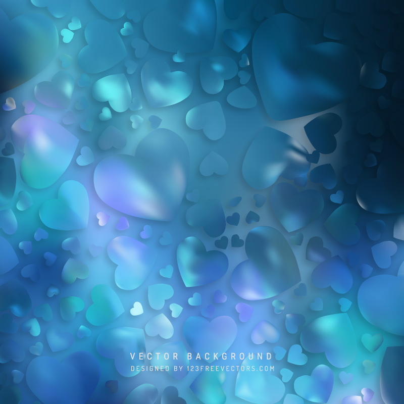 Blue Heart Background