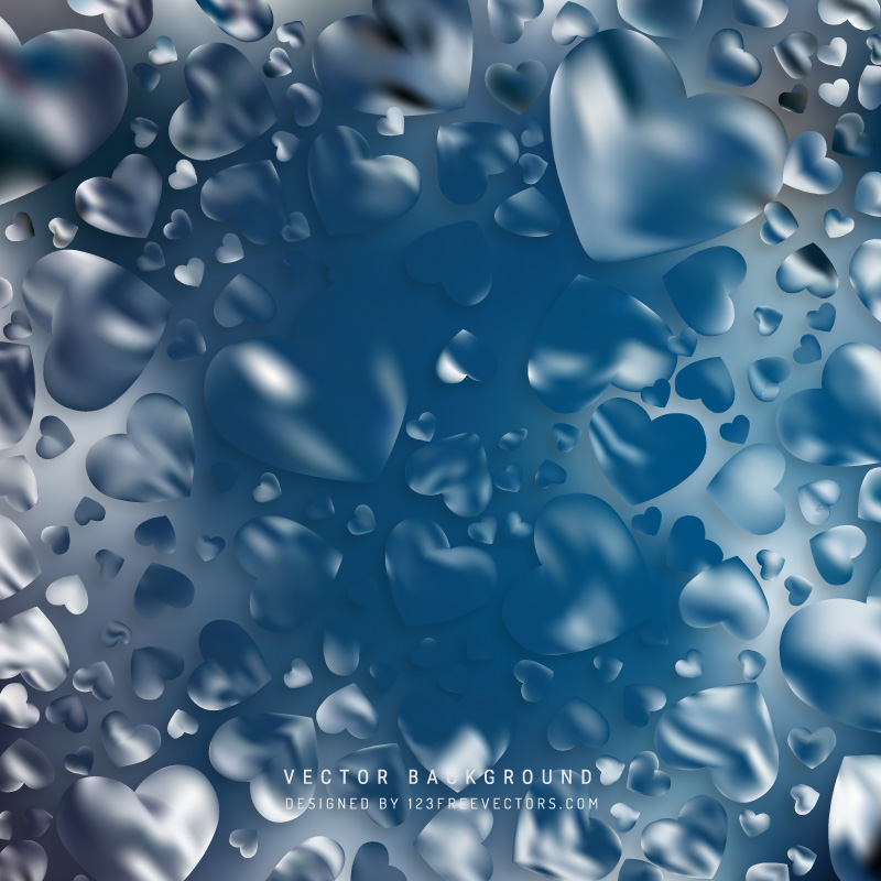 Blue Heart Background