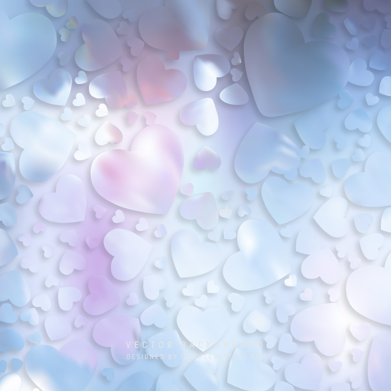 Abstract Light Color Valentine Heart Background