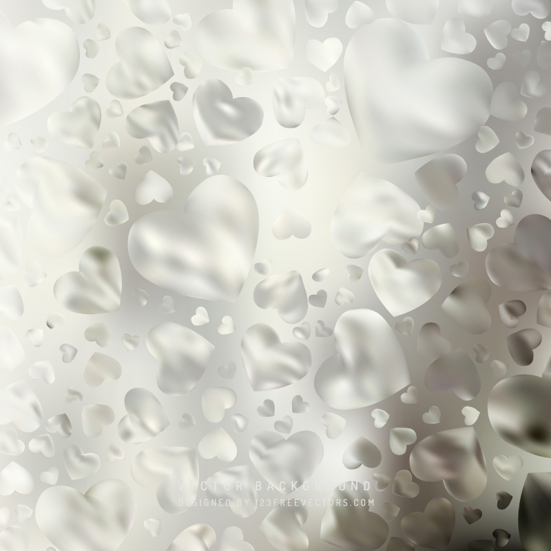 Abstract Gray Heart Background