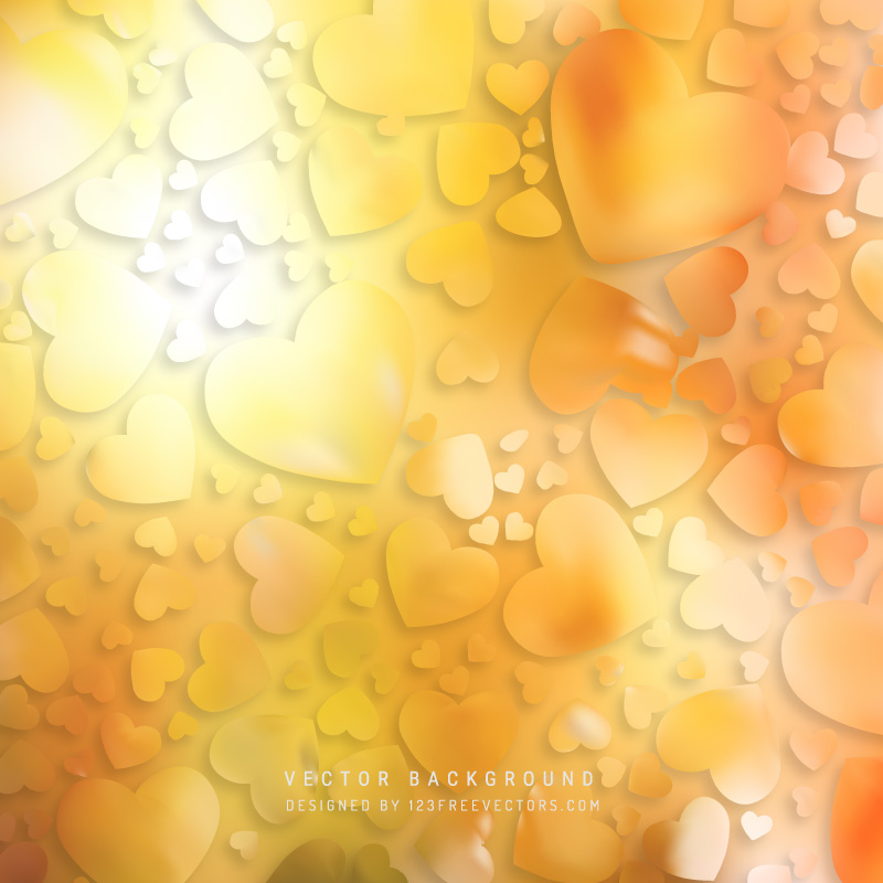 Light Orange Heart Background