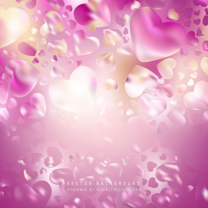 Light Pink Love Heart Background