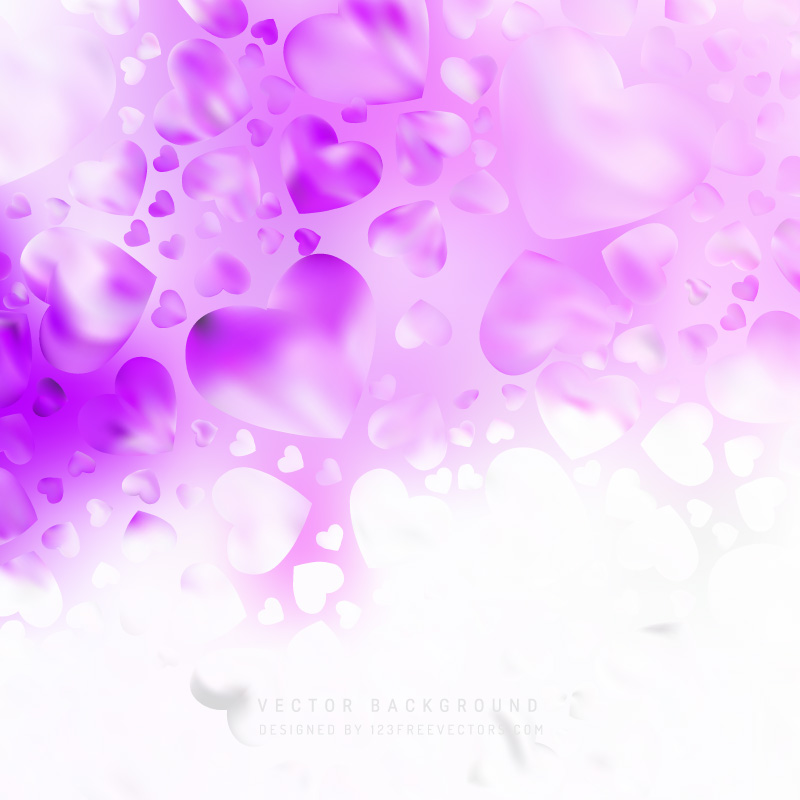 Abstract Purple Heart Background