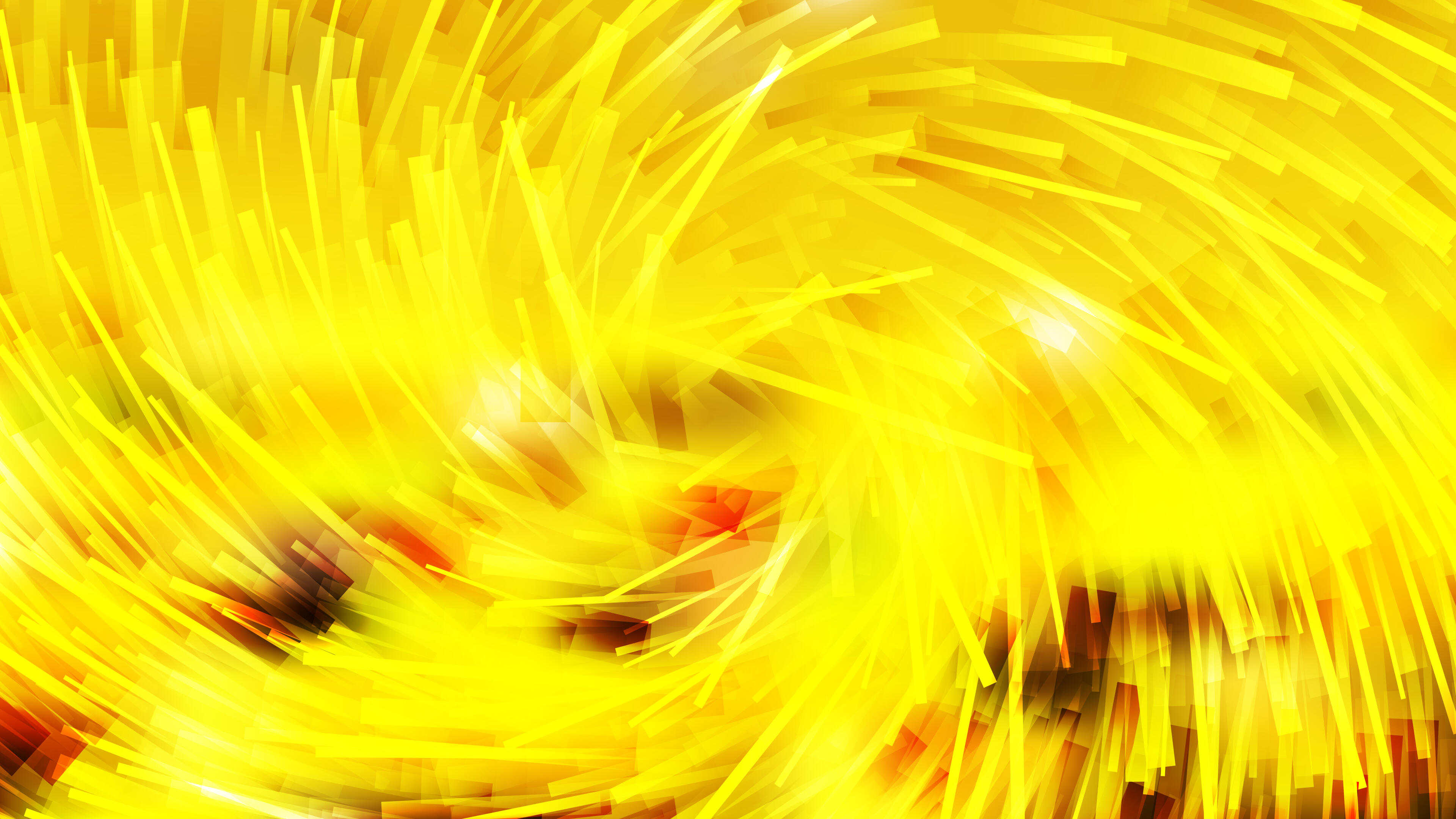 Free Abstract Yellow Asymmetric Random Twirl Striped Lines Background