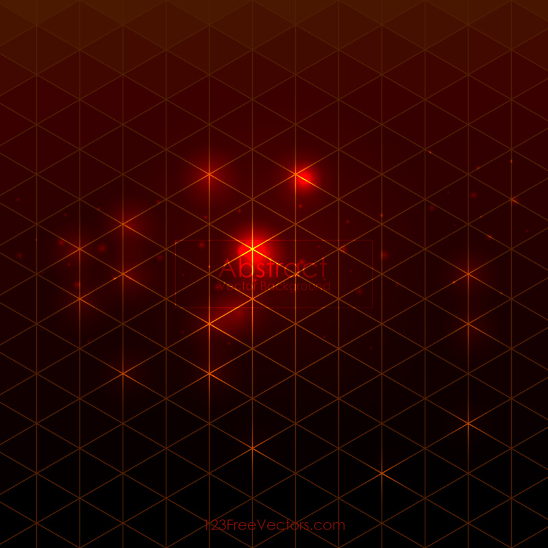 Abstract Red Triangle Background