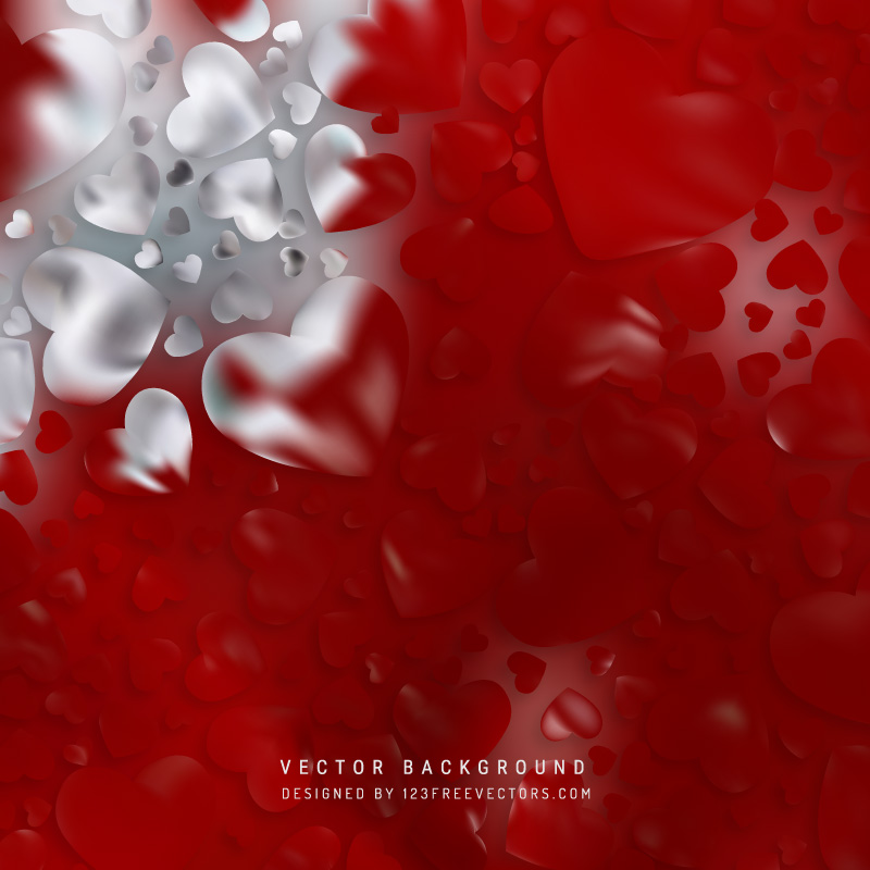 Abstract Red Heart Background