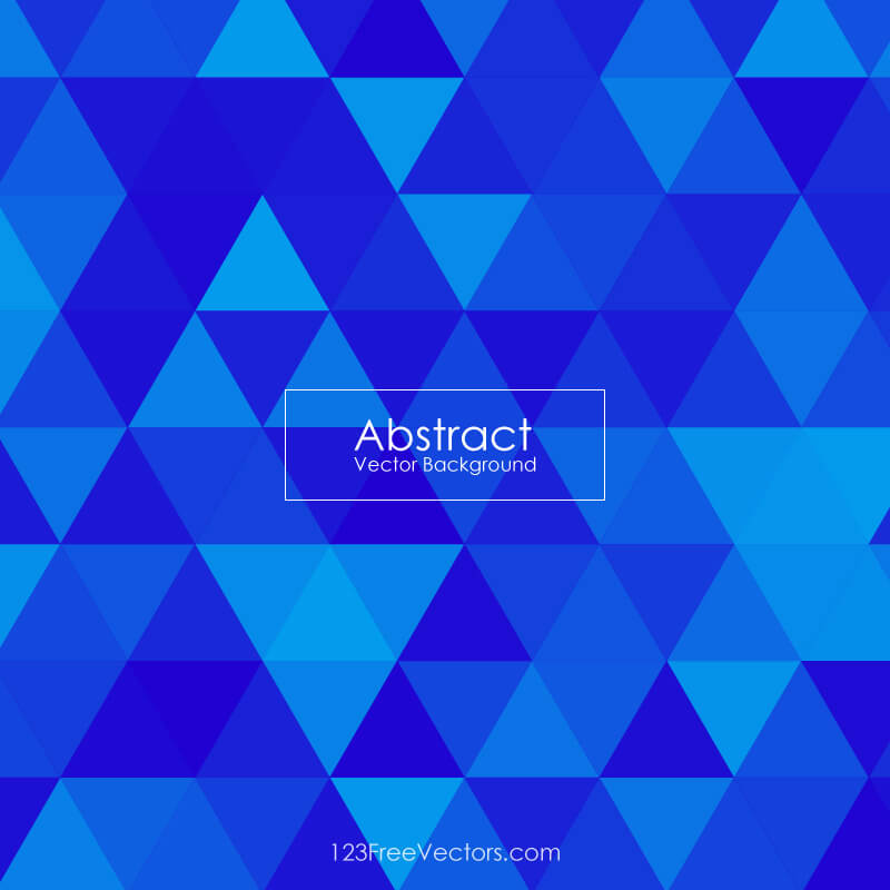 Vector Triangle Background Blue