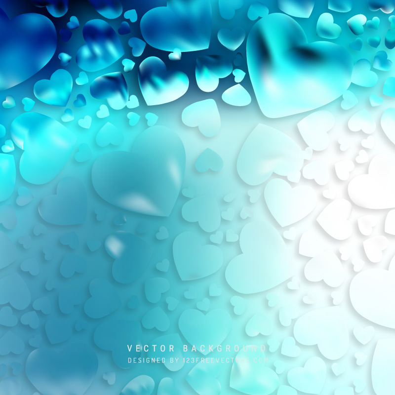 Dive Into the Depths Of Design: 29 Turquoise Heart Vector Backgrounds ...