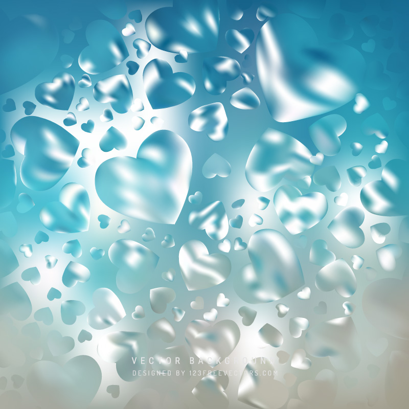 Dive Into the Depths Of Design: 29 Turquoise Heart Vector Backgrounds ...
