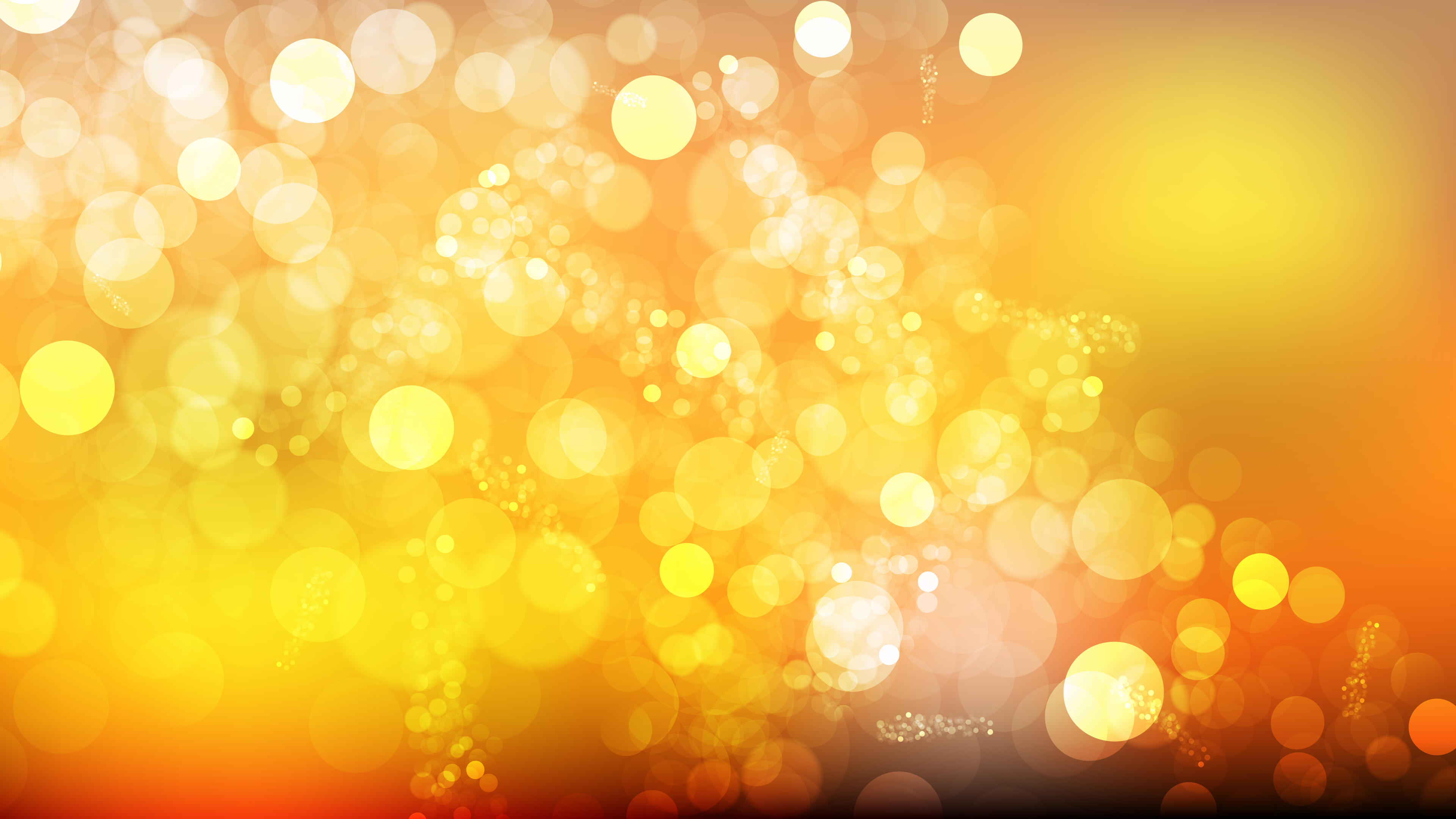 Free Abstract Orange Bokeh Defocused Lights Background