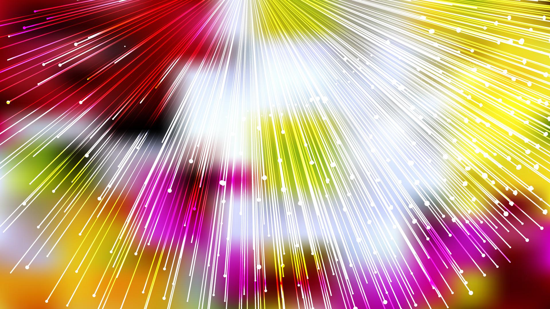 Abstract Shiny Colorful Burst Lines Background