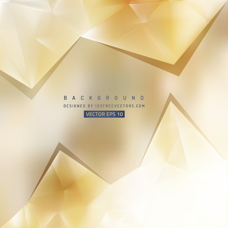 Beige Triangle Polygonal Background
