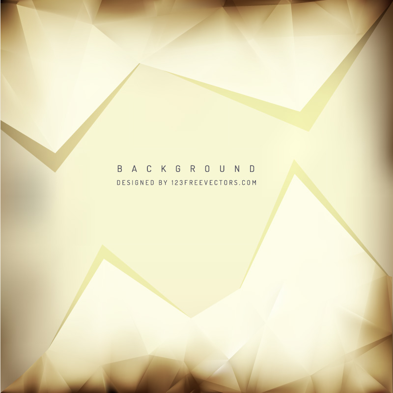 Abstract Beige Triangle Polygonal Background Template