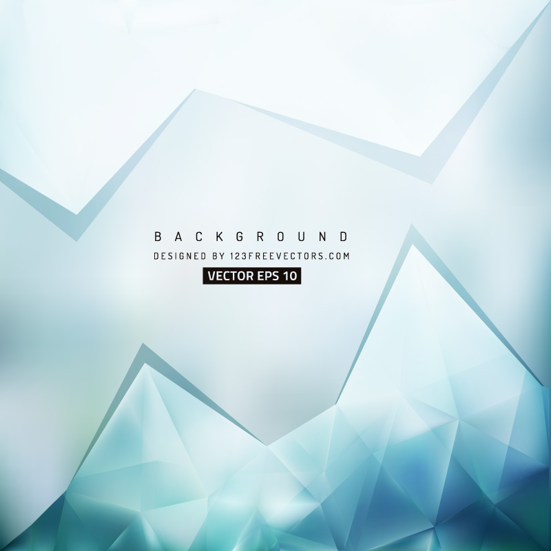 Light Blue Geometric Triangle Background Template