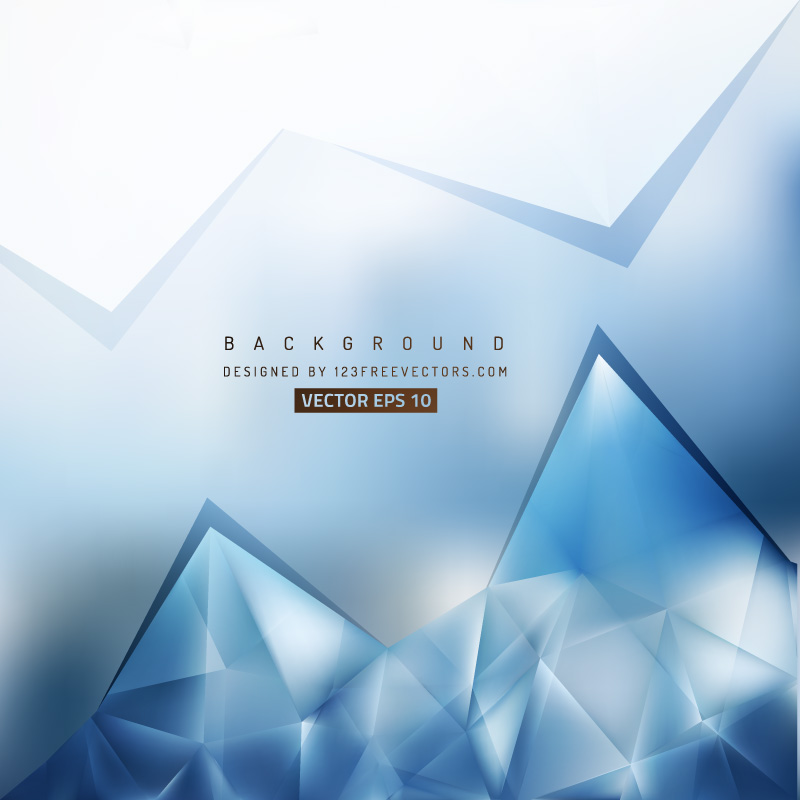 Light Blue Triangle Polygonal Background Template